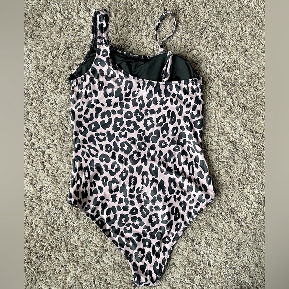 Popvil | Swim | One Piece Leopard Swimsuit Sheer Panel Detail | Poshmark